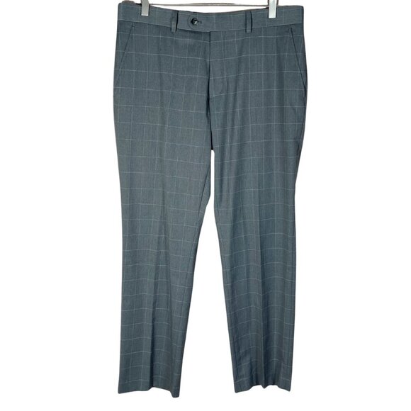 Perry Ellis | Pants | Perry Ellis Mens Portfolio Grey And White Grid ...